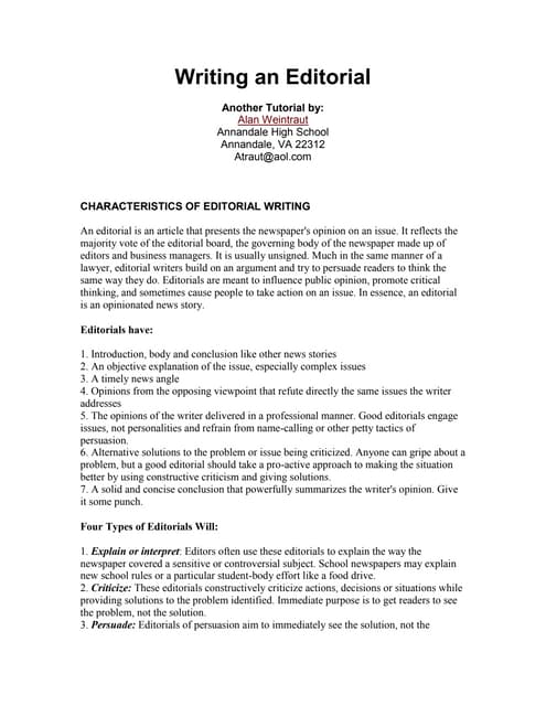 Editorials and-columns ppt | PPTX