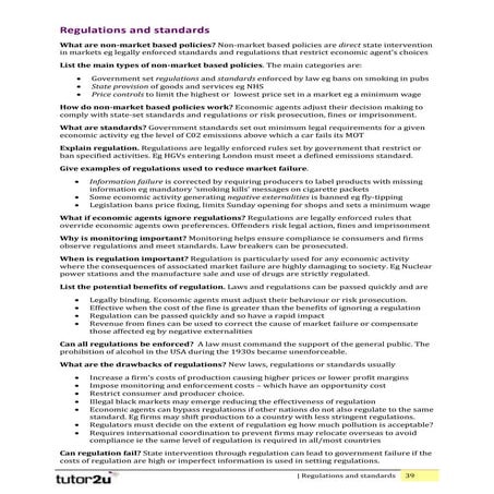Edxcel Unit 1 Government Regulation | PDF
