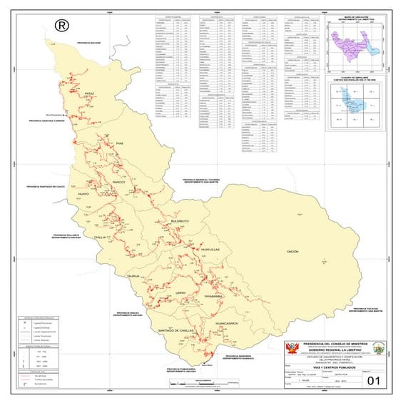 Edz pataz d. mapa 01 vias y centros poblados (1) | PDF