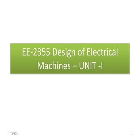 EE-2355 Design of Electrical Machines.pptx