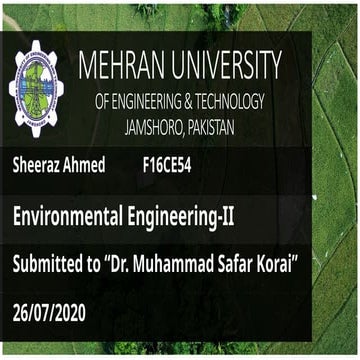 Environmental Engineering II presentation | PPTX