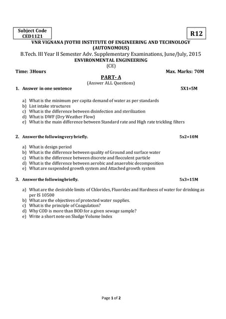 Acem water cement ratio MCQ | PDF