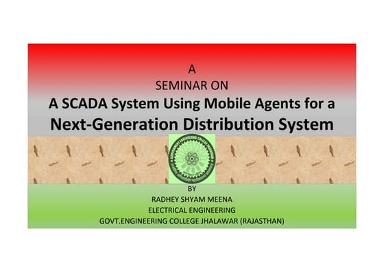 A presentation on scada system | PDF