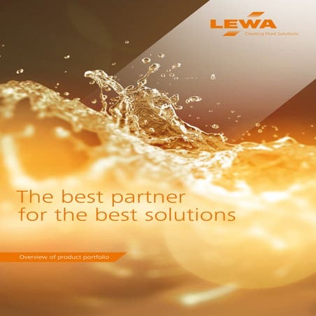 LEWA_Overview of Product Portfolio | PDF