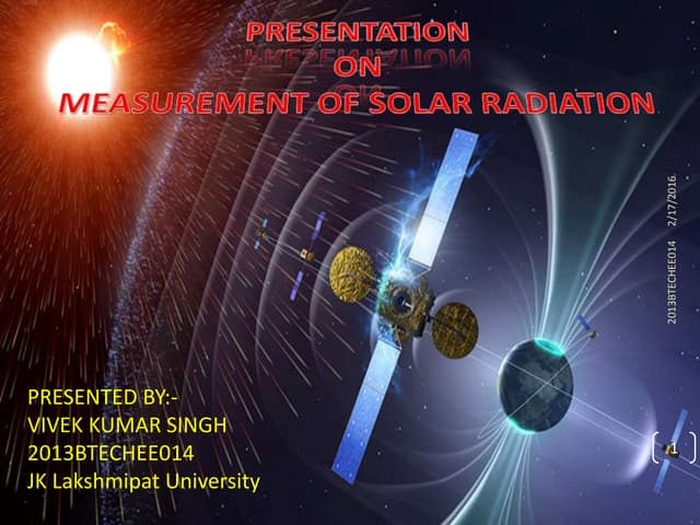 SOLAR RADIATION MEASUREMENT | PDF