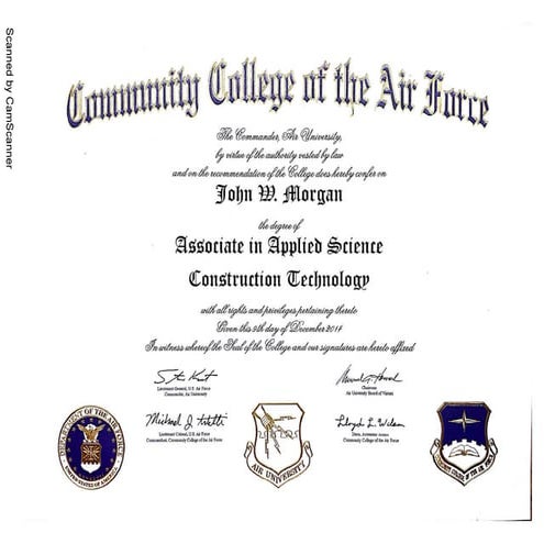 CCAF DEGREE AAS Construction Tech | PDF