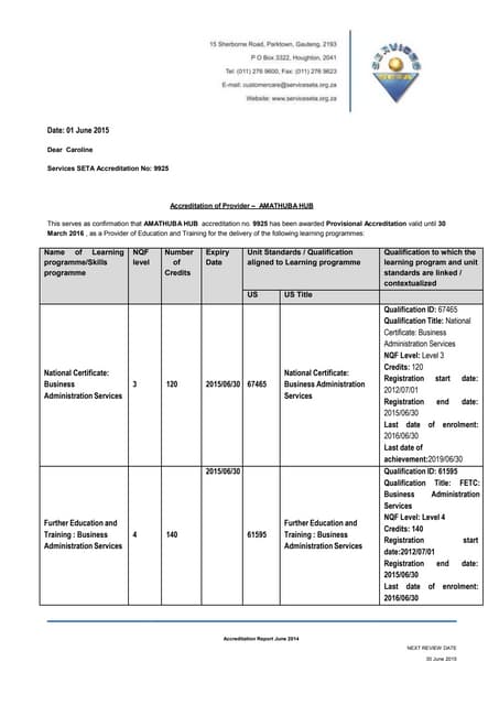Statement of Examination Results - Year 1 | PDF