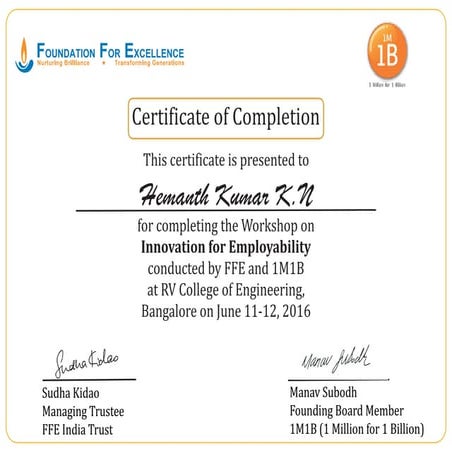 Hemanth Kumar KN | PDF