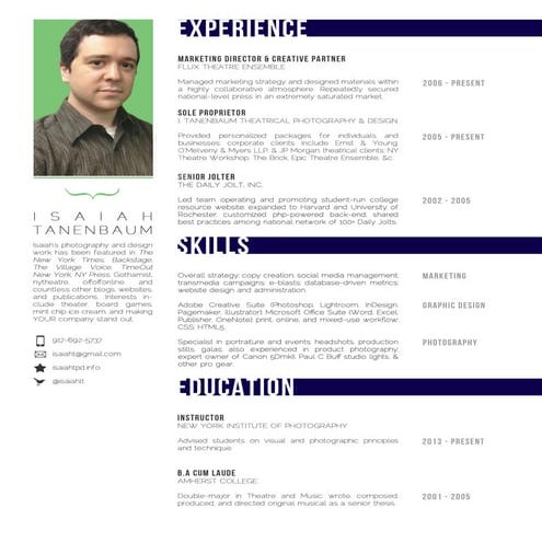 Isaiah - Resume (Design) | PDF