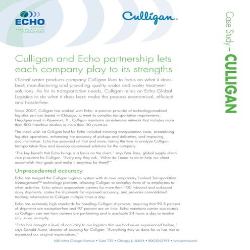 Case Study - Culligan | PDF