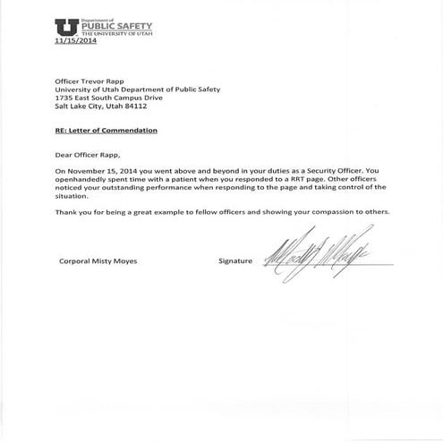 letter of commendation | PDF