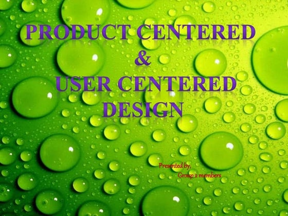 User centered Design | PPT