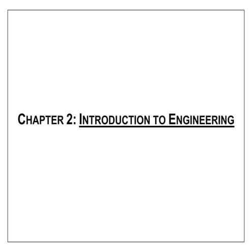 Introduction to Engineering | PDF