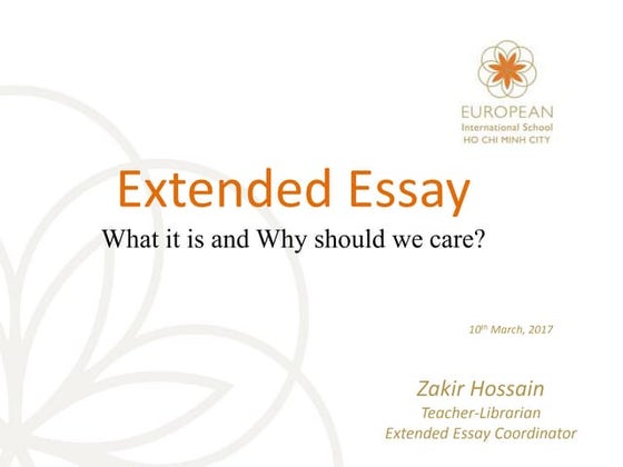 Elements of the Extended Essay | PPT