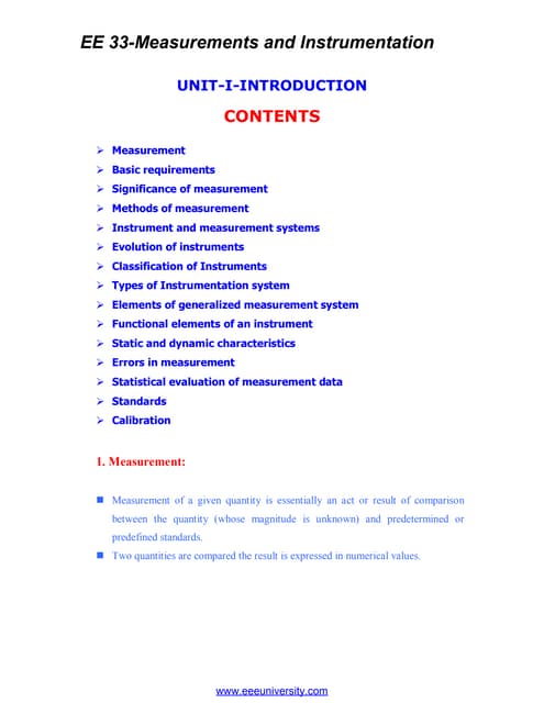 Chapter 2 dynamic characteristics of instruments | PDF