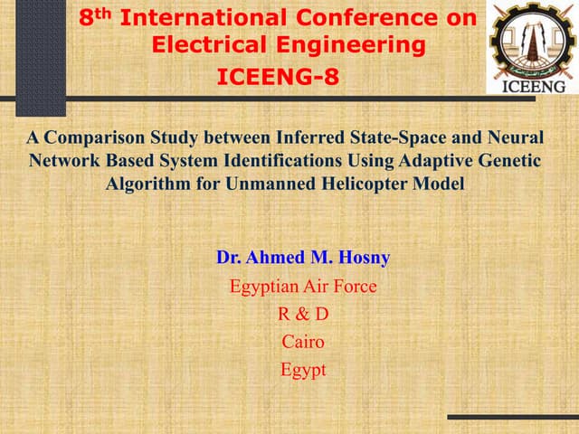 A Comparison Study between Inferred State-Space and Neural Network ... A Comparison Study between Inferred State-Space and Neural Network ...