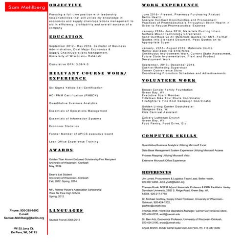 Working Resume | PDF