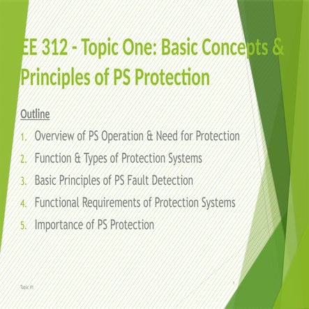 EE 312_Topic 1 - Introduction to PS Protection.pptx