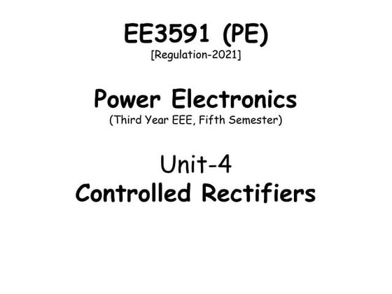 Silicon controlled rectifier ( SCR ) | PPT