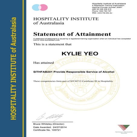 Statement of Attainment - SIT30713 | PDF
