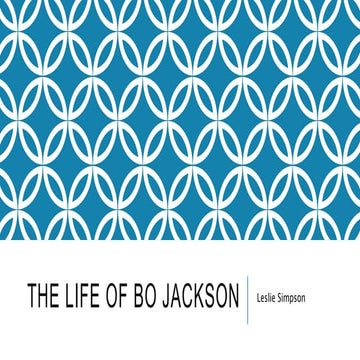 The life of bo jackson | PPTX