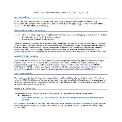 Ee40 lx partskit | PDF