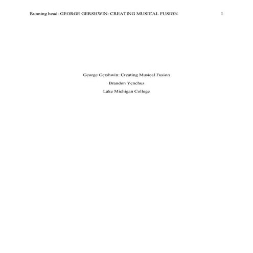 George Gershwin | PDF