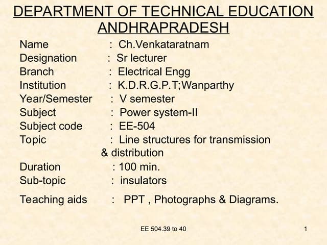 High voltage distribution systems ppt presentaion | PPT High voltage distribution systems ppt presentaion | PPT