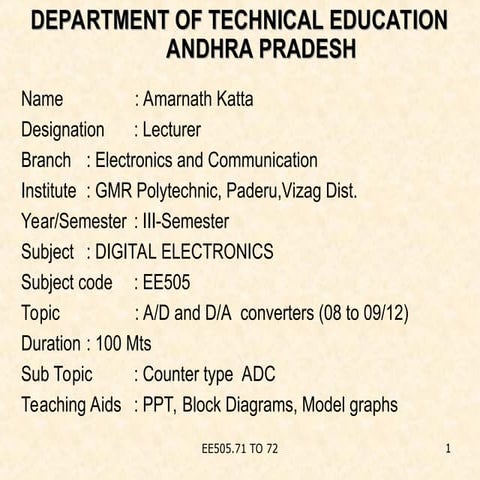 Digital electronics power point presentation | PPT