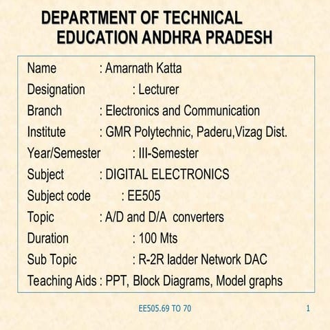 Digital Electronics power point presentation 2 | PPT