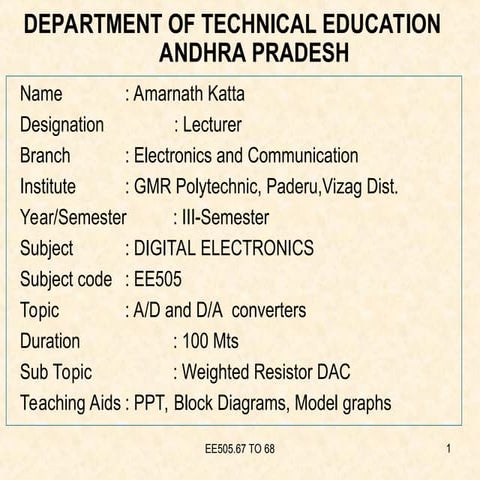 Digital electronics power point Presentaion | PPT