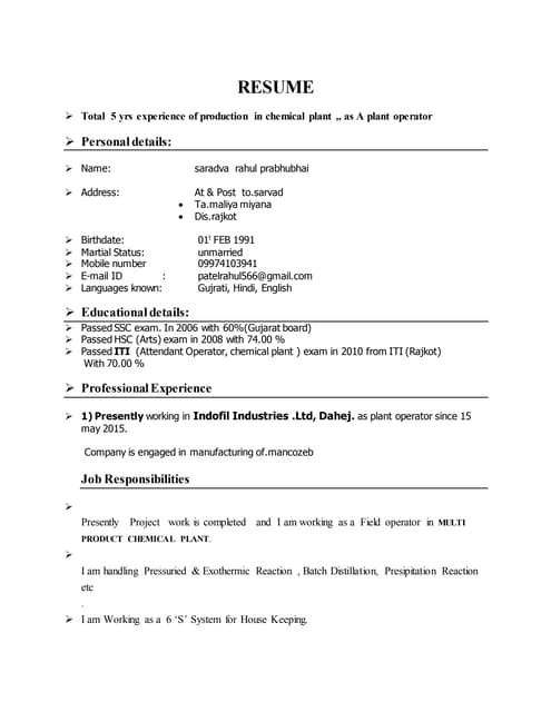 Waheed CV N2 | PDF