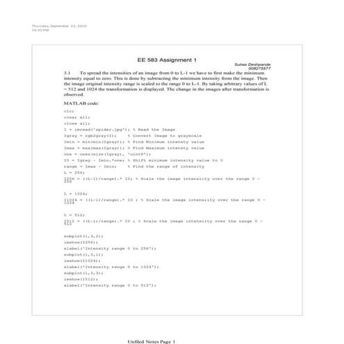 Spatial Image Processing | PDF
