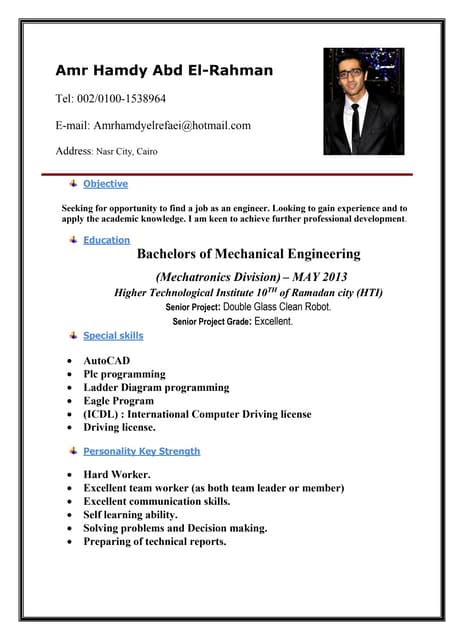 mechanical engineer-CV-yazan tarazi | PDF