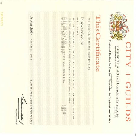 City and Guilds General Certificate | PPT