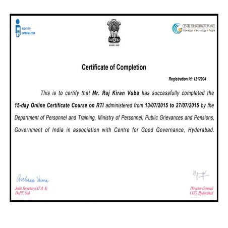 RTI_certificate | PDF
