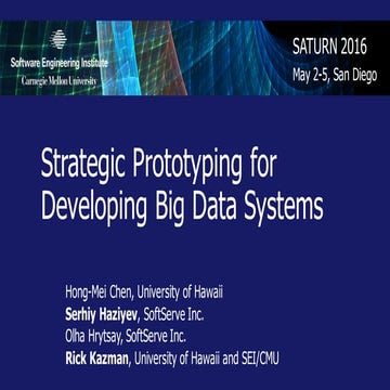 Strategic Prototyping.SATURN | PPT