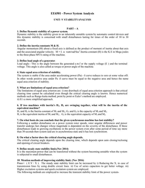 Swing equation | PPTX | Physics | Science