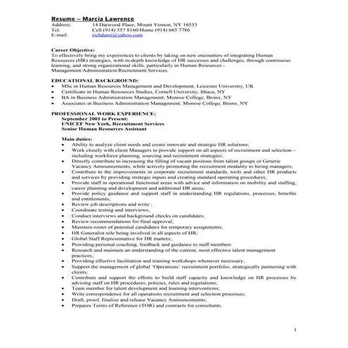 ML - Resume 2015 | PDF