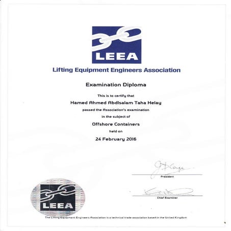 LEEA OFFSHORE CONTAINERS | PDF