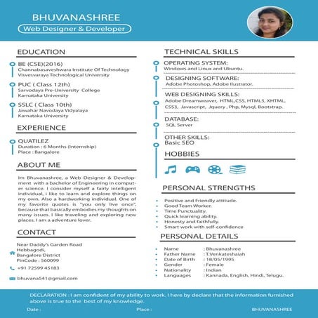 Shiva resume | DOCX