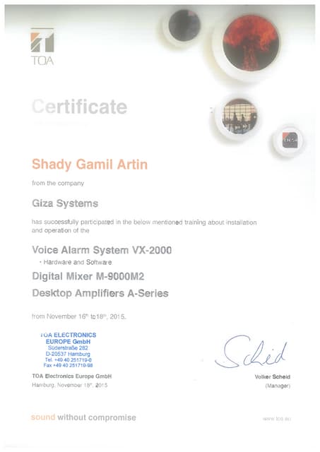 Tridium Certificate | PDF