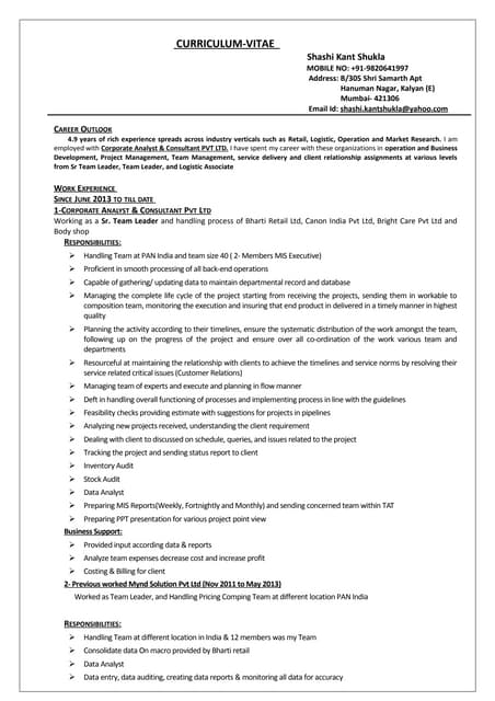 Prashant B Khanvilkar Updated | PDF