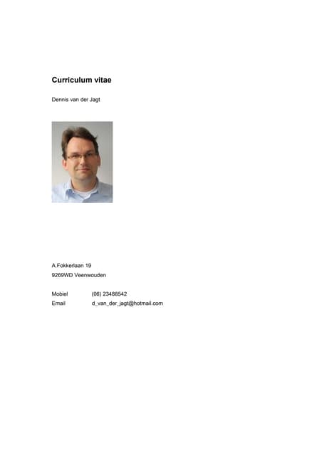 Curriculum Vitae Hans Brom | PDF