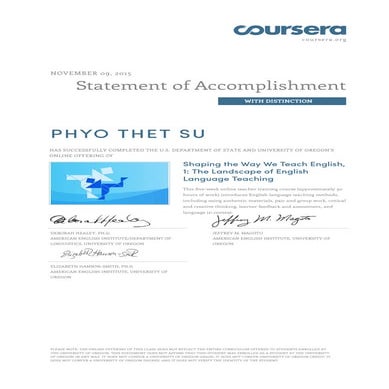 Coursera shaping1landscape 2016 | PDF