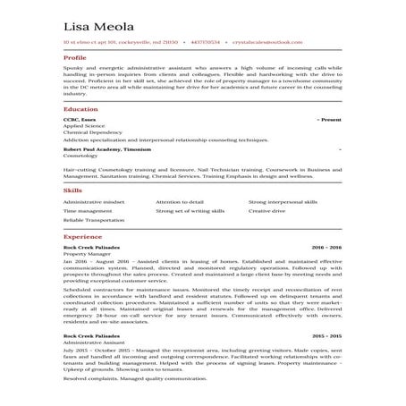 Lisa Marie Meola Resume | PDF