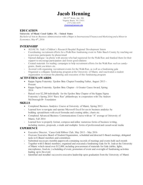 Charley Brown- Resume | PDF