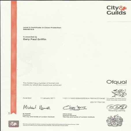 City & Guilds CP level 3 Certificate | PDF