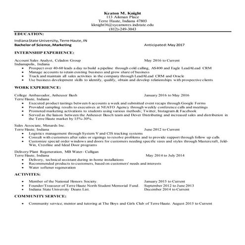 Official Resume | ODT