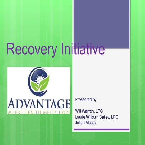 Recovery Initiative Presentation | PPT